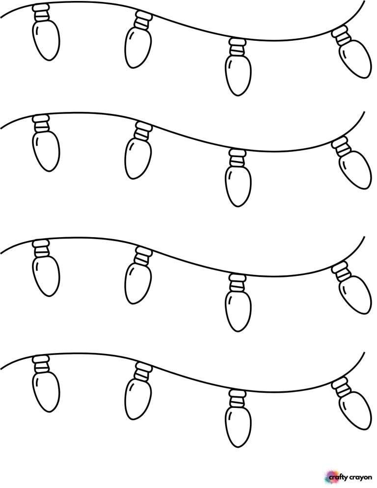 Christmas Bulb Coloring Pages (Free PDF Printables)