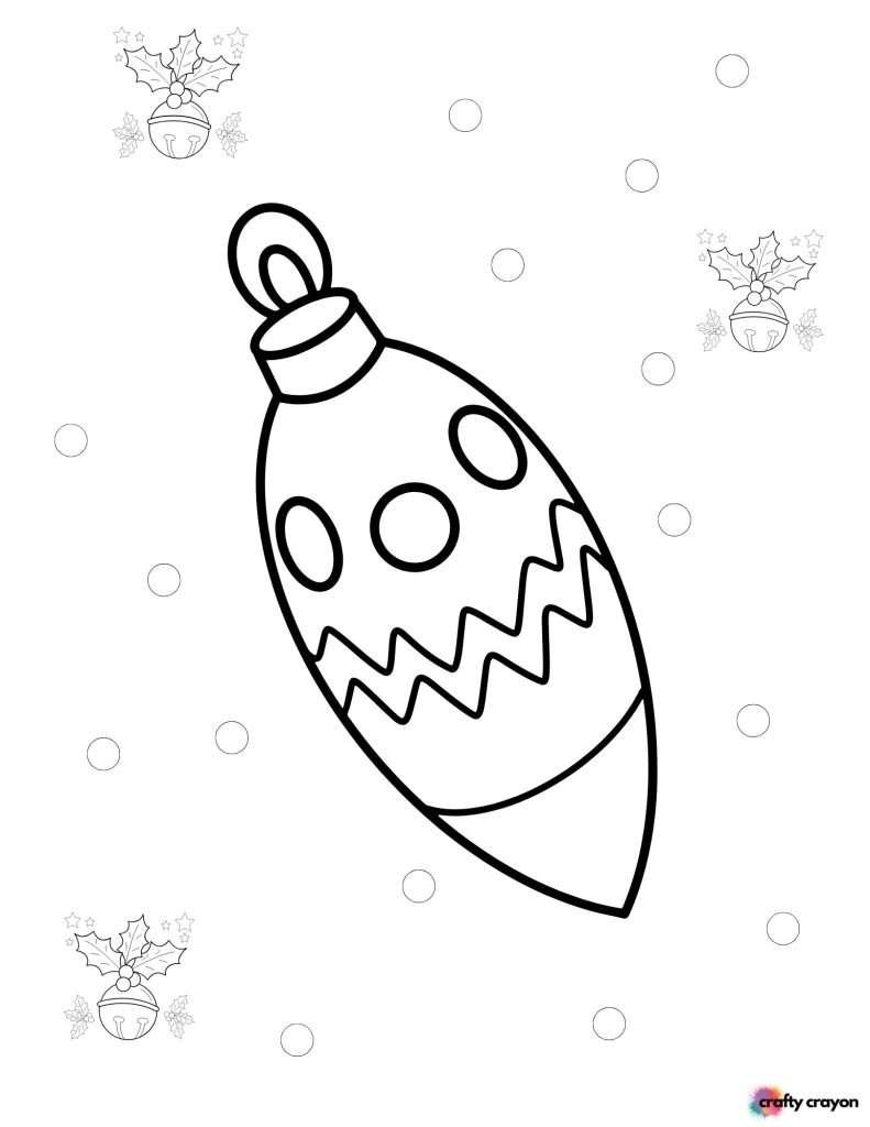 Christmas Bulb Coloring Pages (Free PDF Printables)