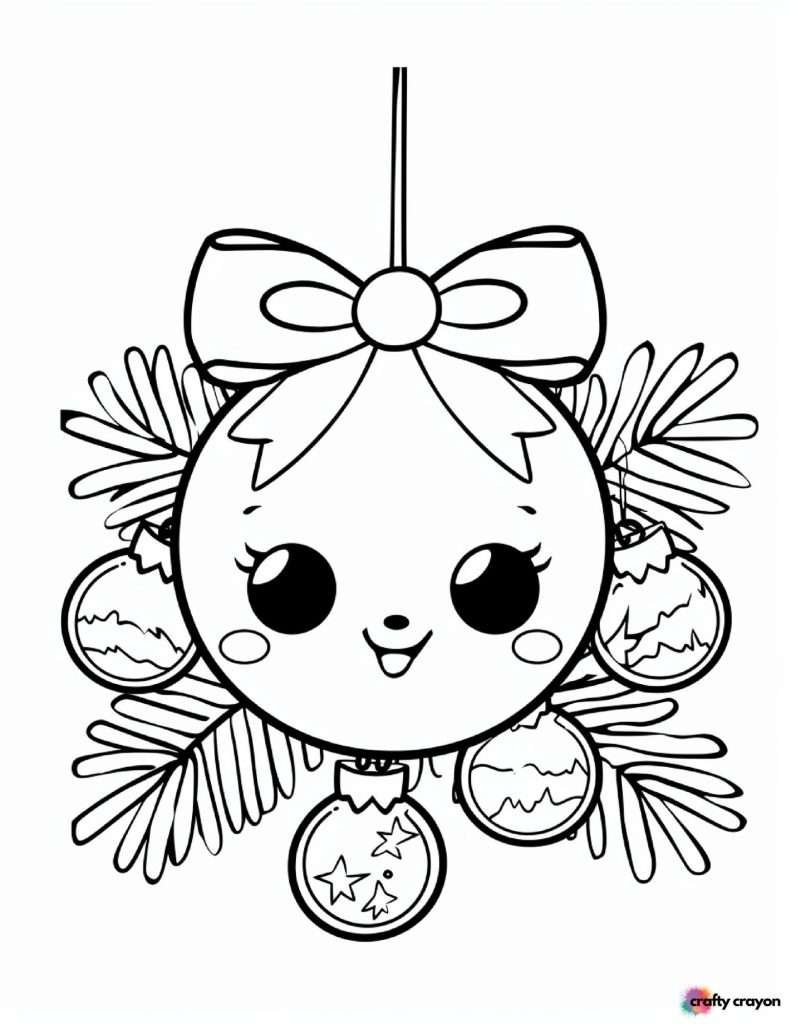 Christmas Ornament Coloring Pages (Free PDF Printables)