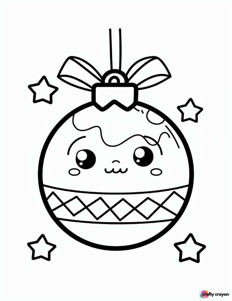Christmas Ornament Coloring Pages (Free PDF Printables)