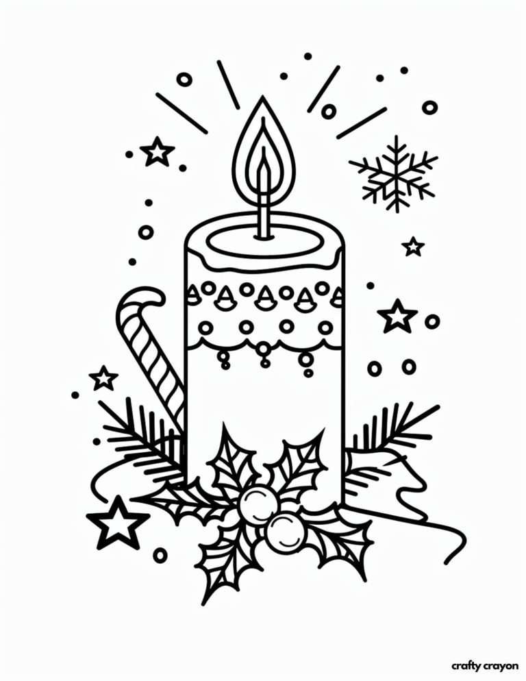 Christmas Adult Coloring Pages (Free PDF Printables)