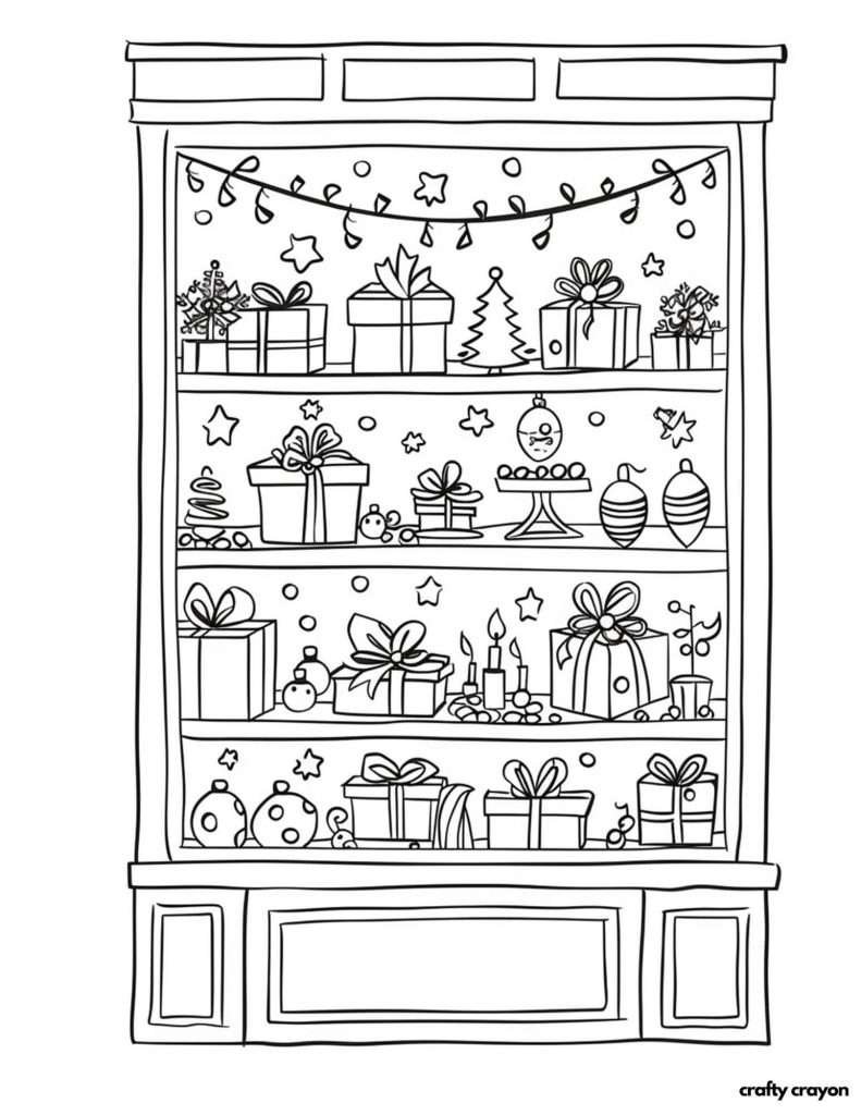 Christmas Adult Coloring Pages (Free PDF Printables)