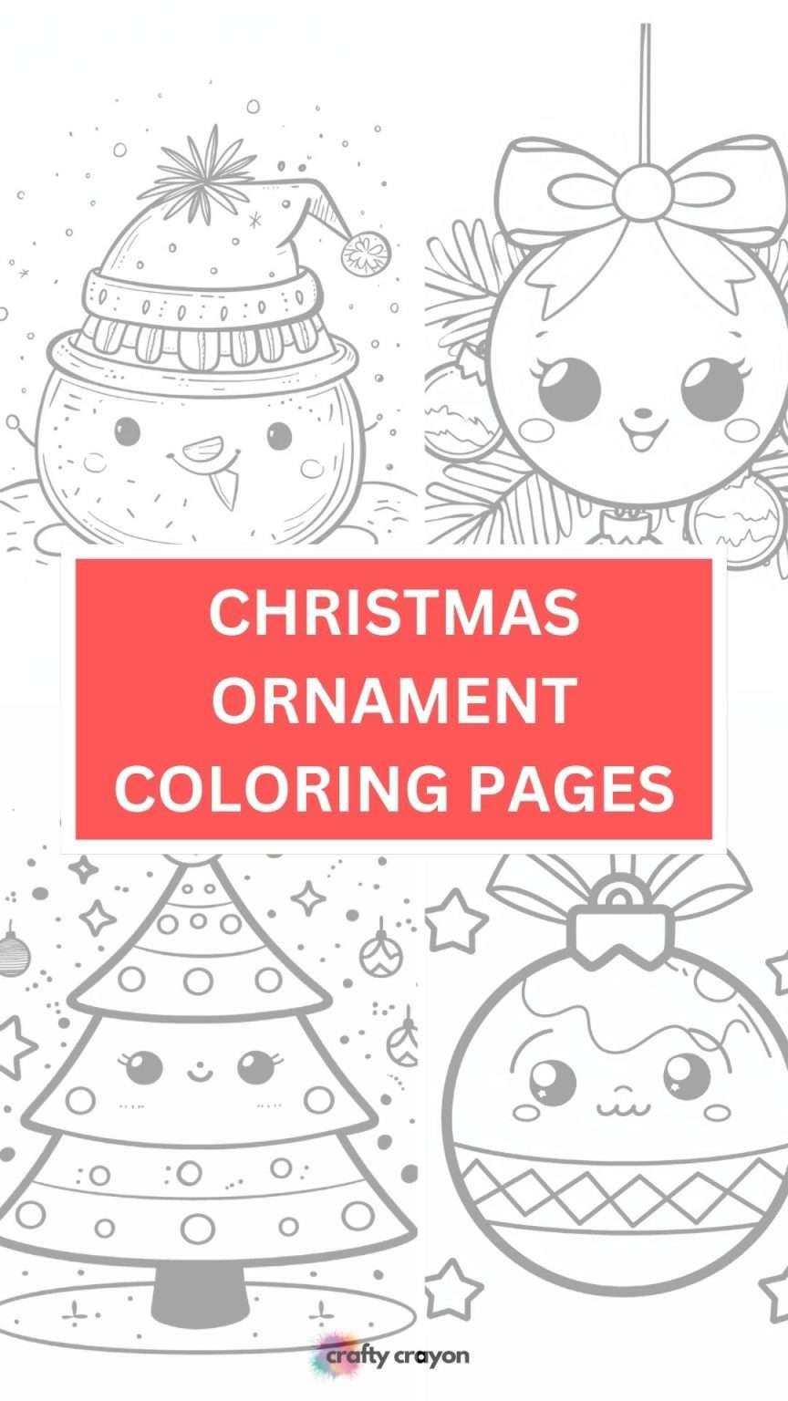 Christmas Ornament Coloring Pages (Free PDF Printables)