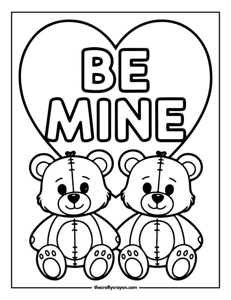 Valentine's Day Coloring Pages (Free PDF Printables)