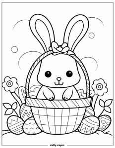Easter Basket Coloring Pages (Free PDF Printables)