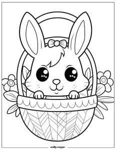 Easter Basket Coloring Pages (Free PDF Printables)