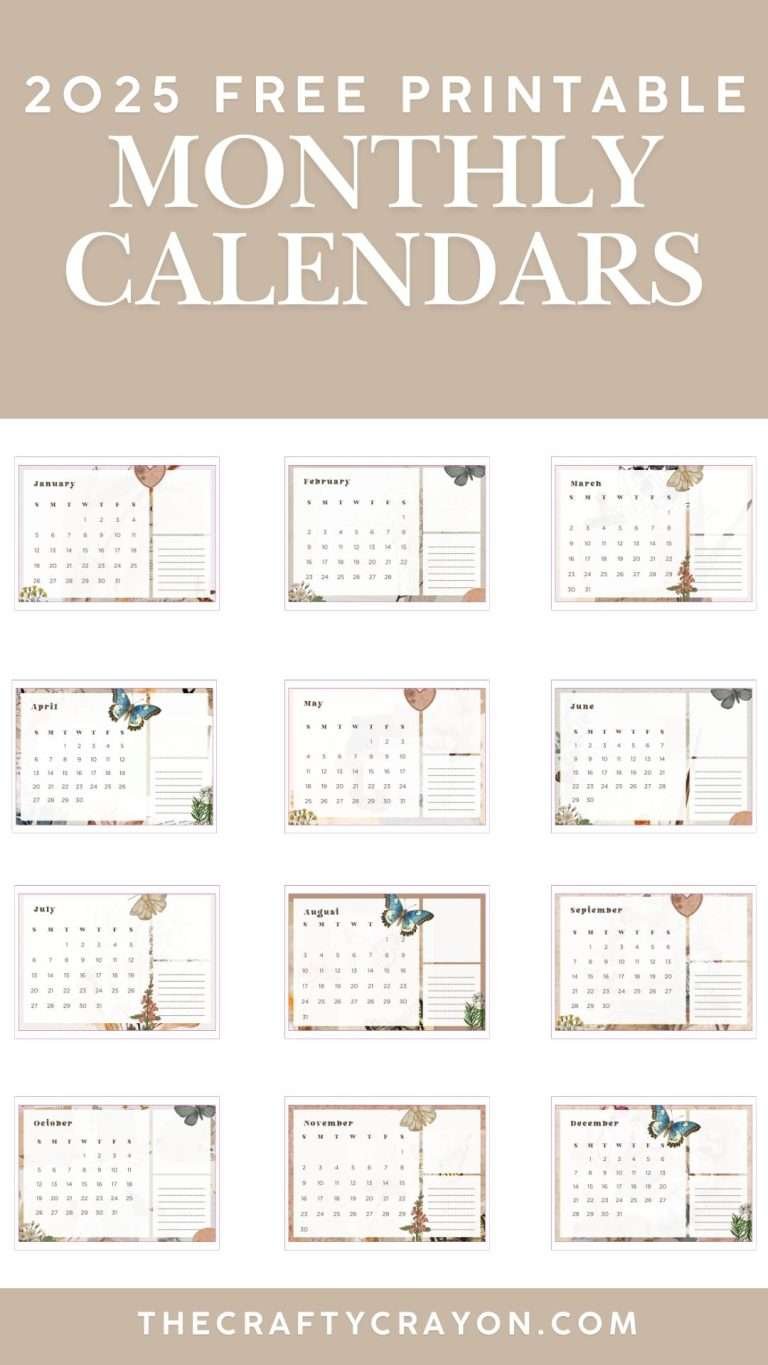 Free 2025 Calendar Printable