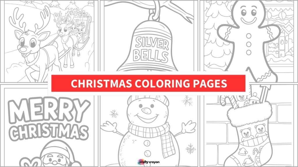 Festive Christmas Coloring Pages (Free PDF Printables)
