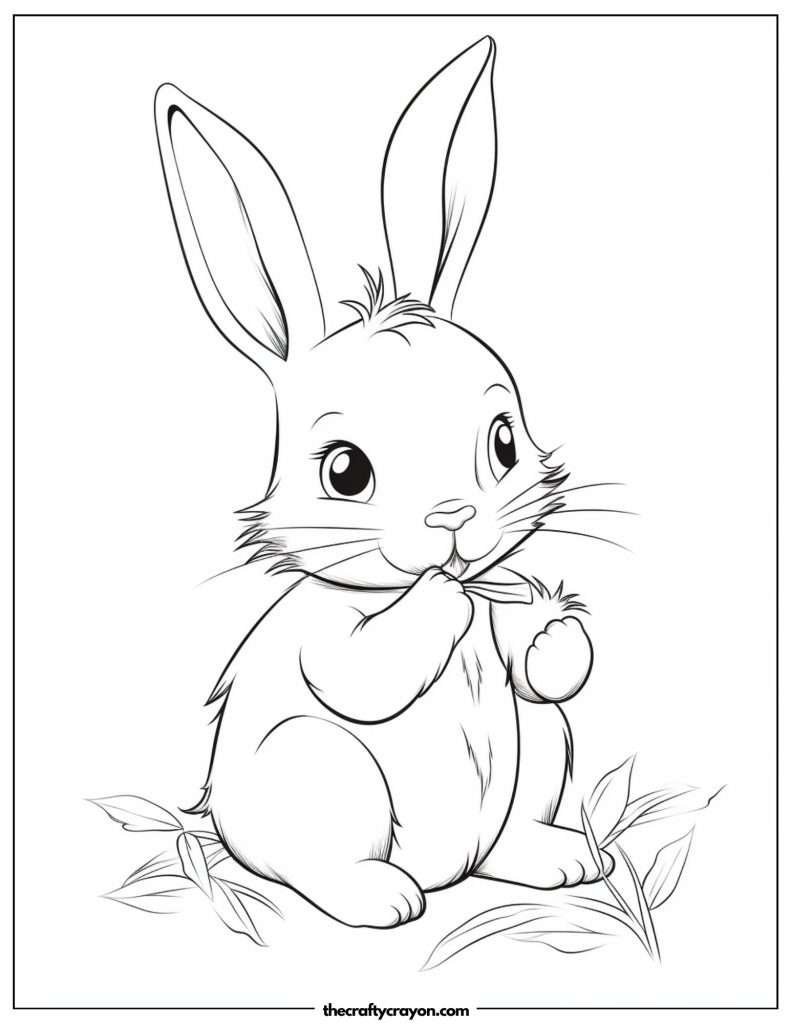 Rabbit Coloring Pages (Free PDF Printables)