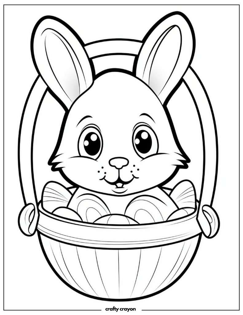 Easter Basket Coloring Pages (Free PDF Printables)