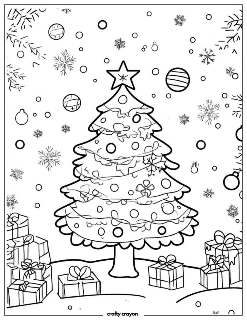 Festive Christmas Coloring Pages (Free PDF Printables)