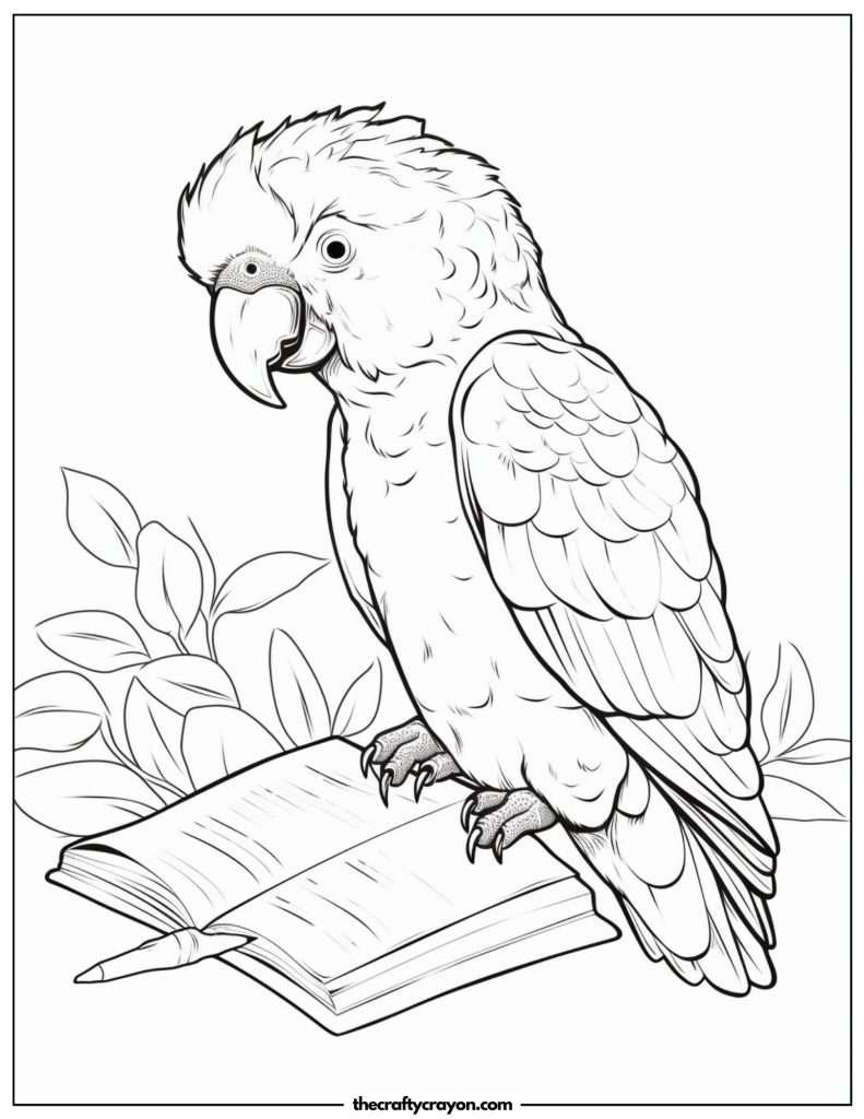 Parrot Coloring Pages (Free PDF Printables)