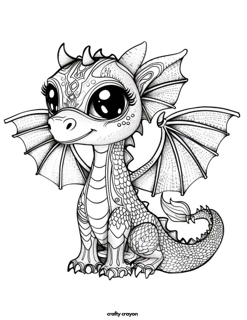 Dragon Coloring Pages (Free PDF Printables)
