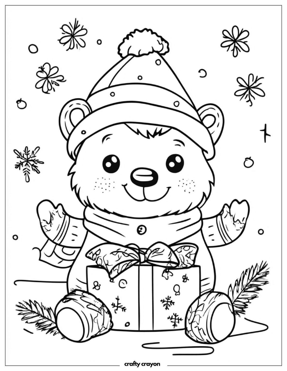 Festive Christmas Coloring Pages (Free PDF Printables)