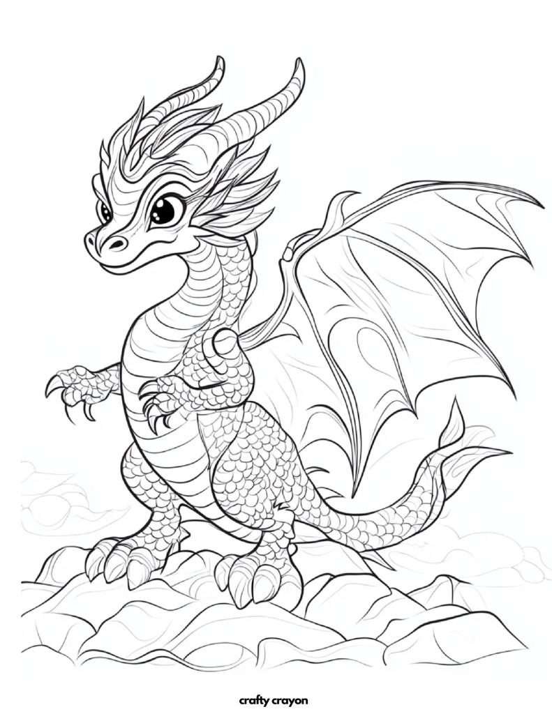 Dragon Coloring Pages (Free PDF Printables)