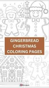 Gingerbread Christmas Coloring Pages (Free PDF Printables)