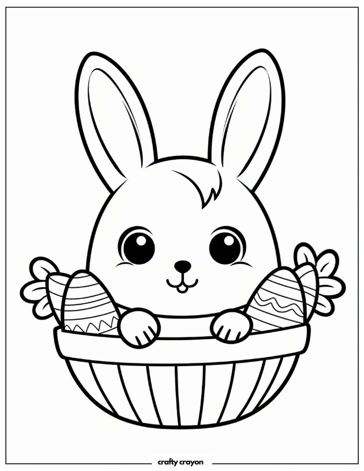 Easter Basket Coloring Pages (Free PDF Printables)