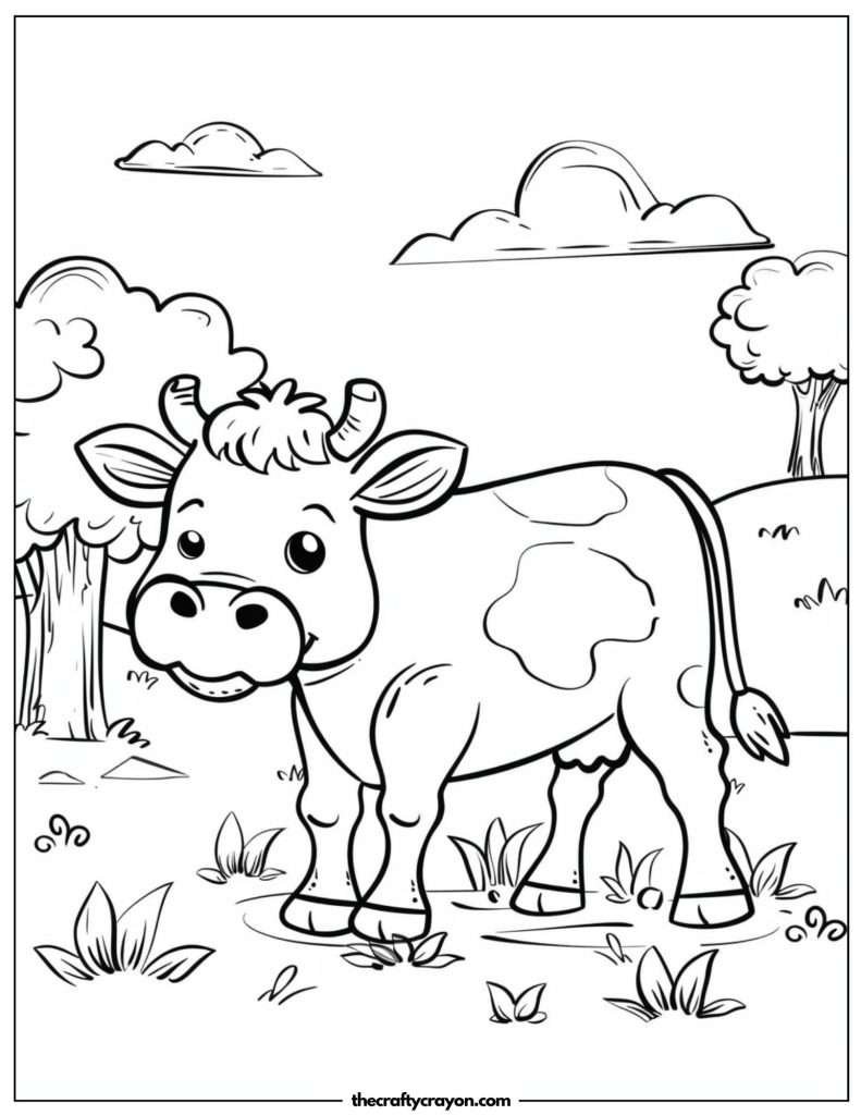 20 Fun Cow Coloring Pages (Free PDF Printables)