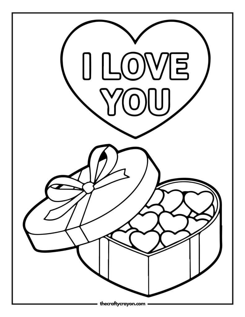 Valentine's Day Coloring Pages (Free PDF Printables)