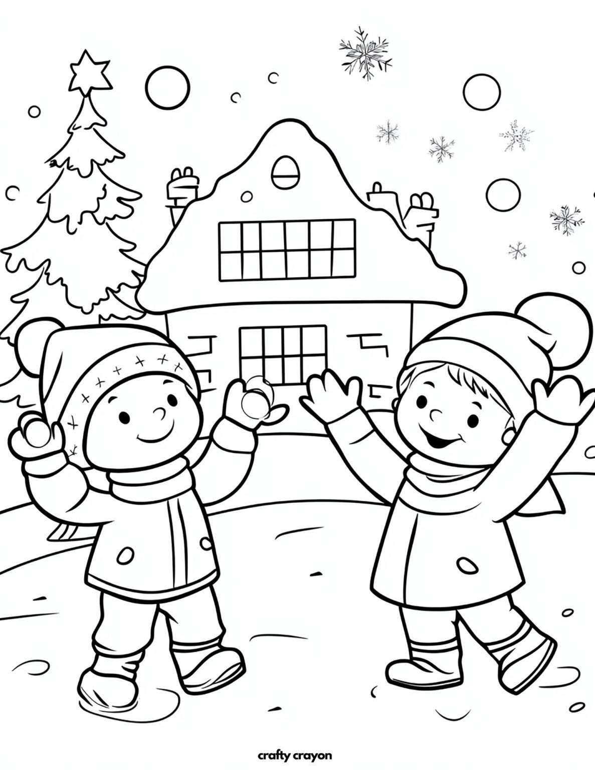 Winter Coloring Pages (Free PDF Printables)