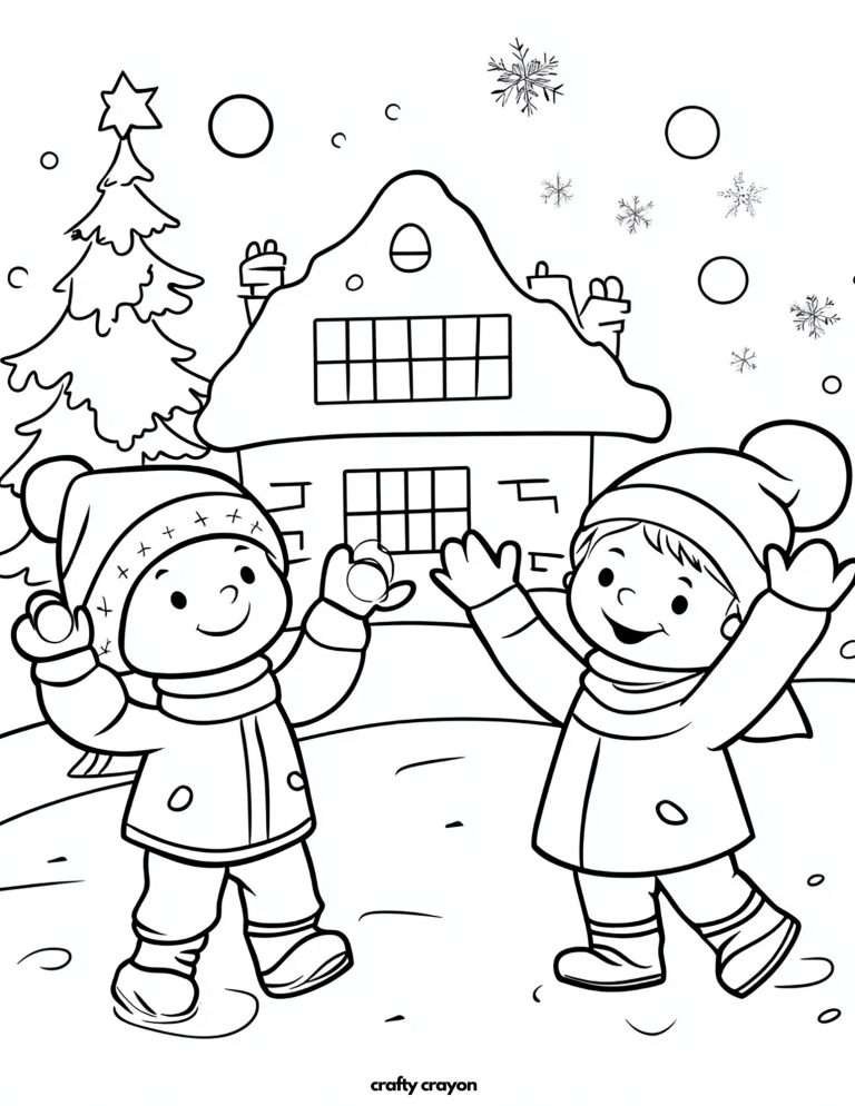 Winter Coloring Pages (Free PDF Printables)