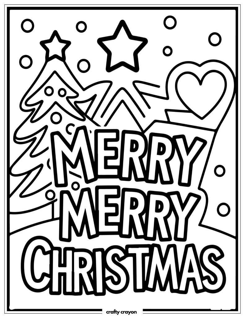 Festive Christmas Coloring Pages (Free PDF Printables)