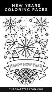 New Year Coloring Pages (Free PDF Printables)