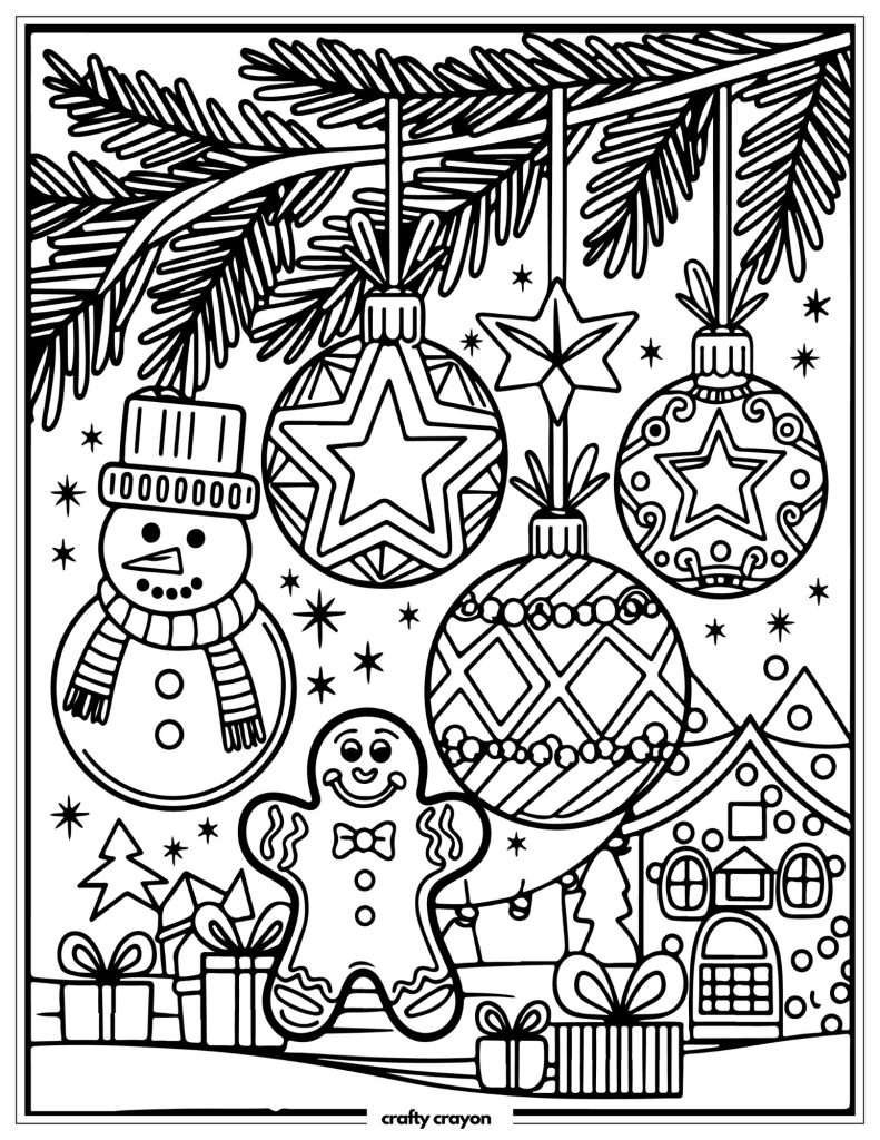 Festive Christmas Coloring Pages (Free PDF Printables)