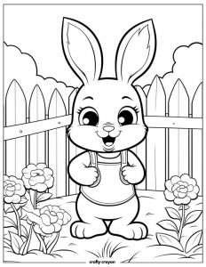 Bunny Coloring Pages (Free PDF Printables)