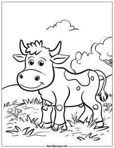20 Fun Cow Coloring Pages (Free PDF Printables)