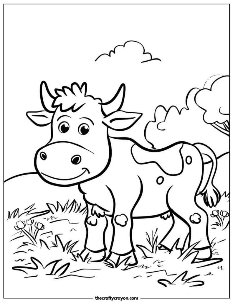20 Fun Cow Coloring Pages (Free PDF Printables)