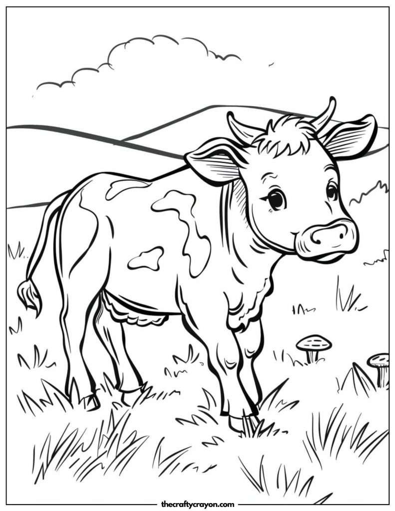 20 Fun Cow Coloring Pages (Free PDF Printables)
