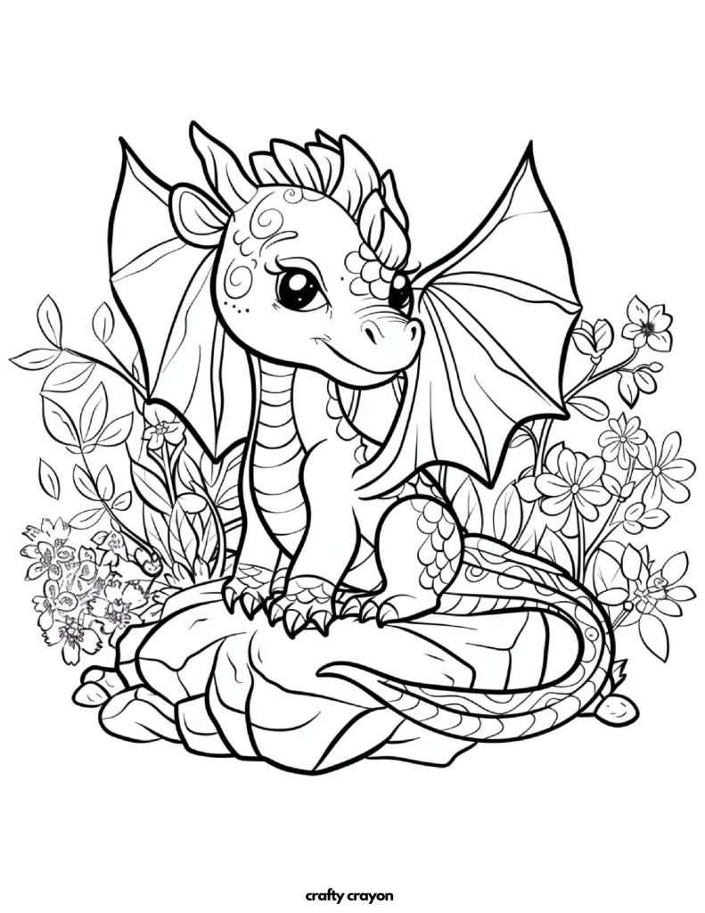 Dragon Coloring Pages (Free PDF Printables)