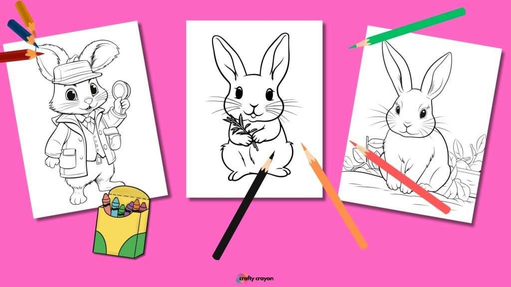 Rabbit Coloring Pages (Free PDF Printables)