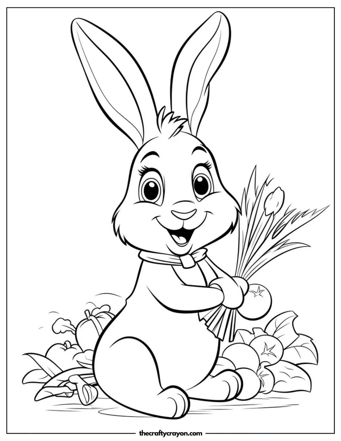Rabbit Coloring Pages (Free PDF Printables)