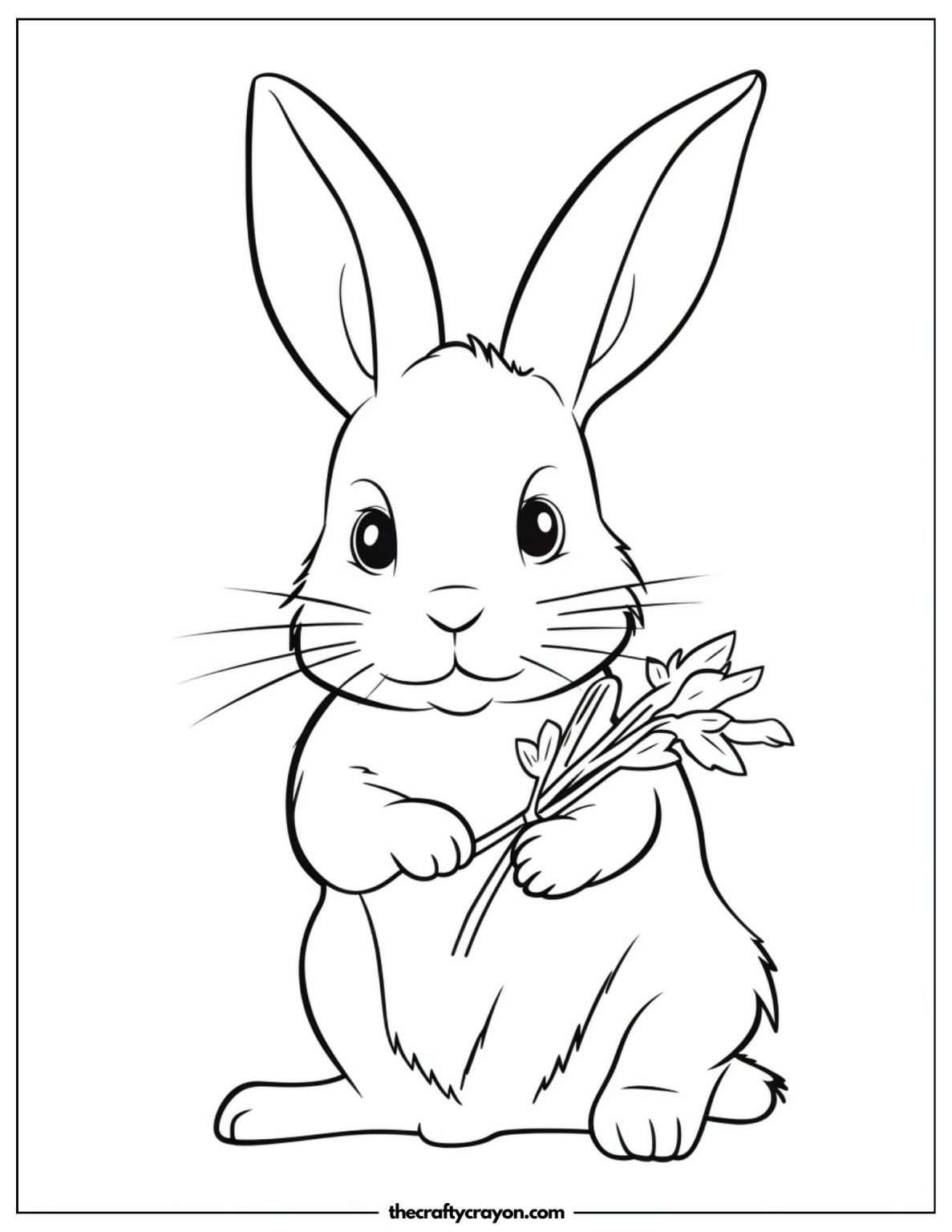 Rabbit Coloring Pages (Free PDF Printables)