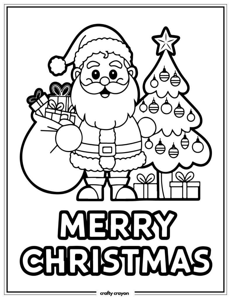 Festive Christmas Coloring Pages (Free PDF Printables)