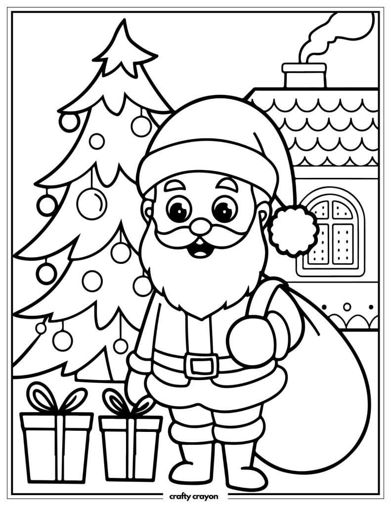 Festive Christmas Coloring Pages (Free PDF Printables)