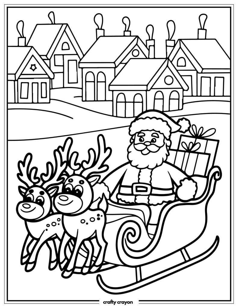 Festive Christmas Coloring Pages (Free PDF Printables)