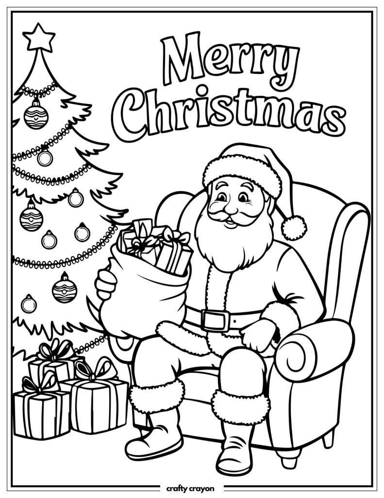 Festive Christmas Coloring Pages (Free PDF Printables)