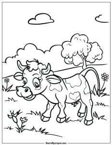 20 Fun Cow Coloring Pages (Free PDF Printables)