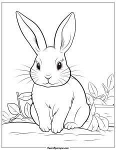 Rabbit Coloring Pages (Free PDF Printables)
