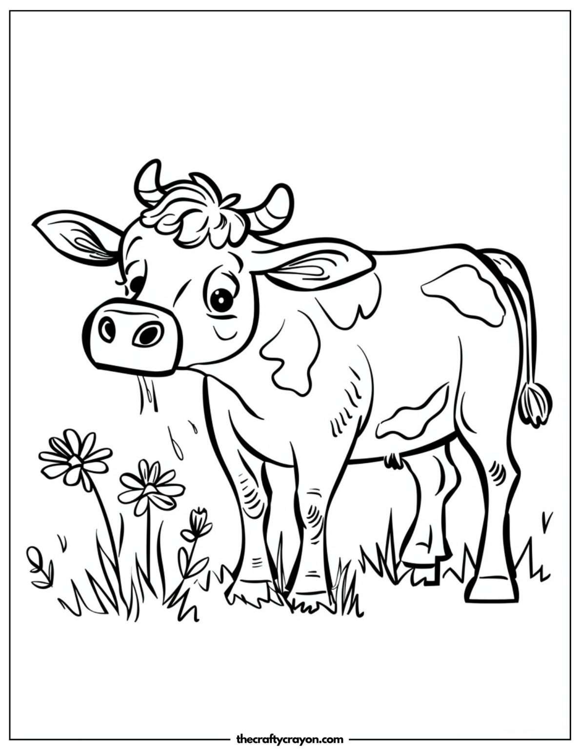20 Fun Cow Coloring Pages (Free PDF Printables)