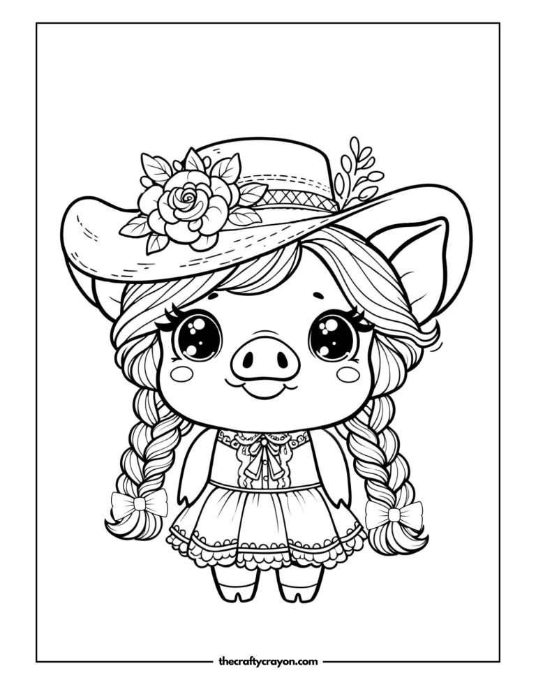 22 Pig Coloring Pages (Free PDF Printables)