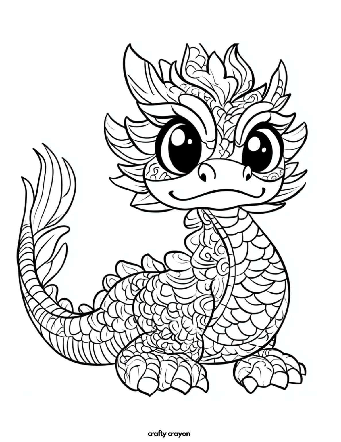 Dragon Coloring Pages (Free PDF Printables)
