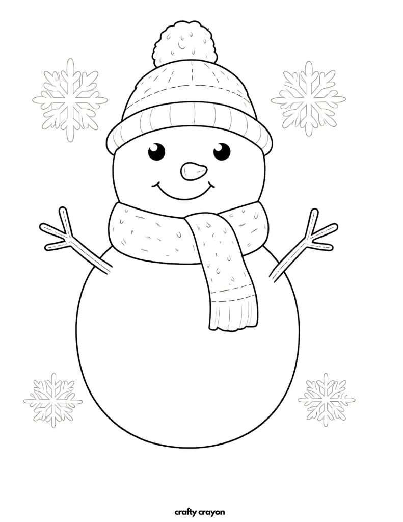 Winter Activity Coloring Pages (Free PDF Printables)