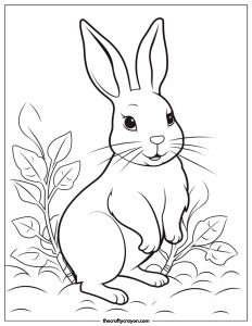 Rabbit Coloring Pages (Free PDF Printables)