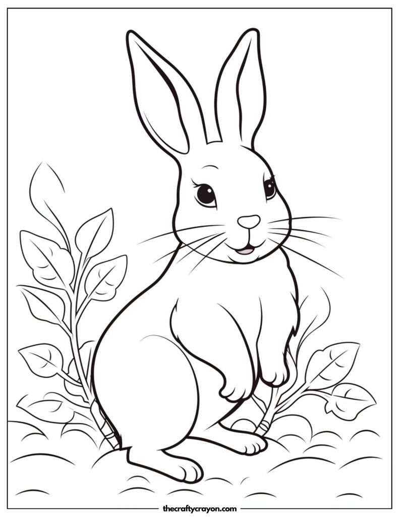 Rabbit Coloring Pages (Free PDF Printables)
