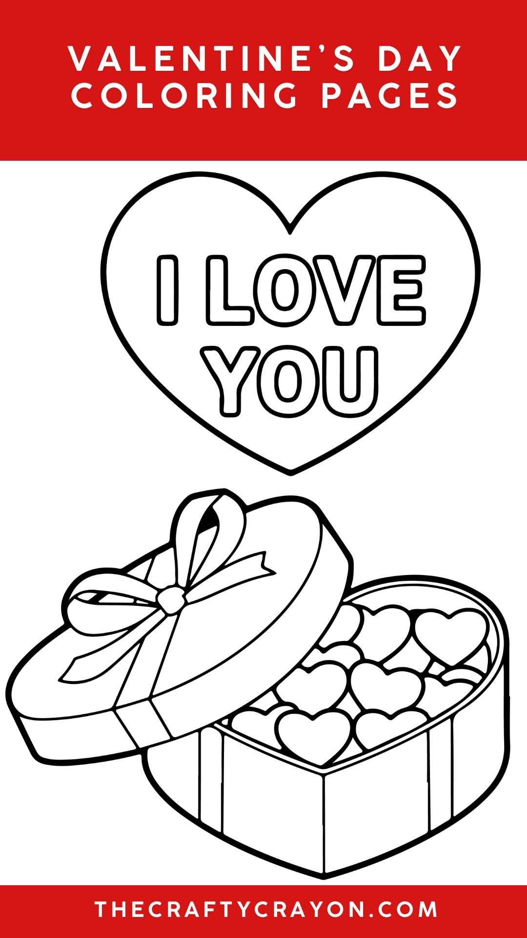 Valentine's Day Coloring Pages (Free PDF Printables)