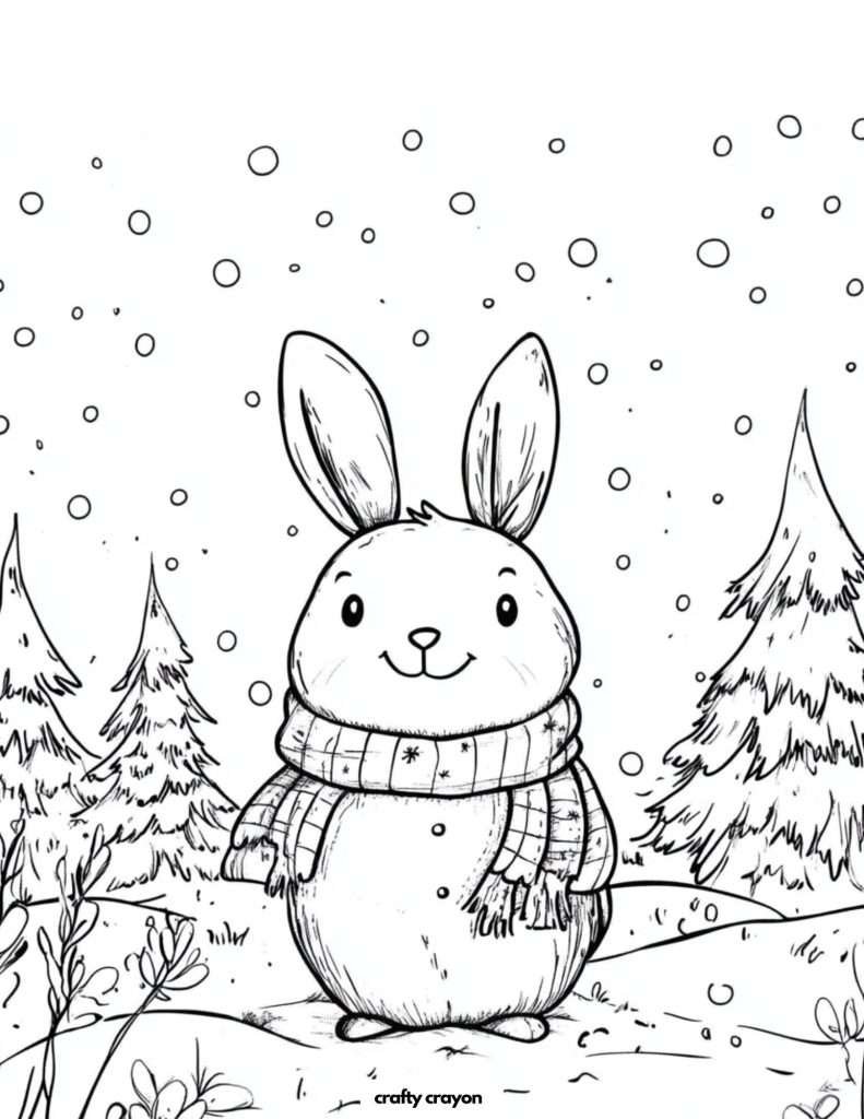 Winter Coloring Pages (Free PDF Printables)
